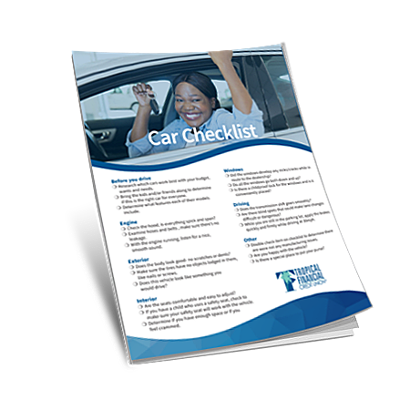 TFCU CAR BUYING CHECKLIST